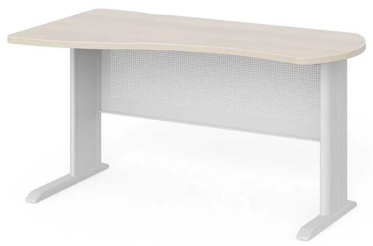Rohový stůl Manager 140 x 80 cm, levý, akát světlý