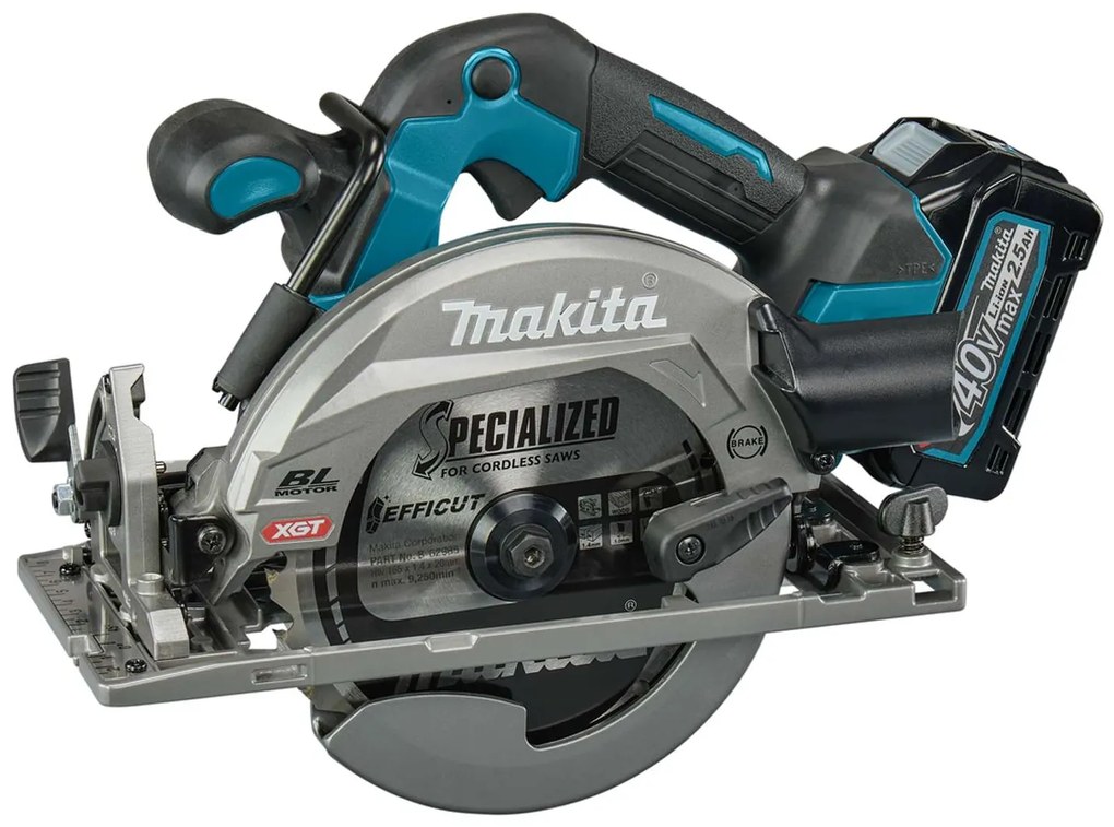 Makita - 40V AKU kotoučová pila 165 mm, 2x aku 2,5 Ah Li-Ion XGT, nabíječka HS012GD201