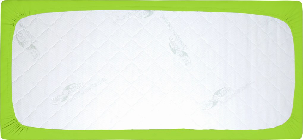 Jersey prostěradlo žlutozelené na výšku matrace do 20 cm Velikost: 60 x 120