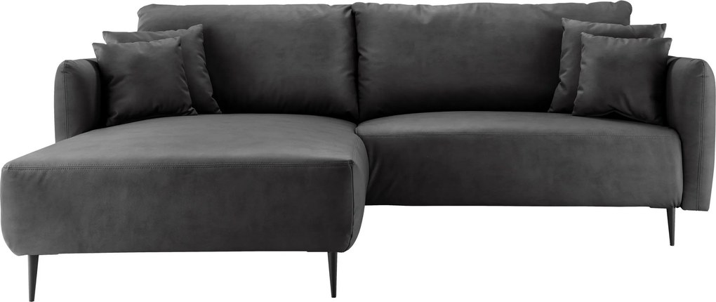 XXXLutz ROHOVÁ SEDAČKA, textil, černá Livetastic - Sedací soupravy - 002310012374