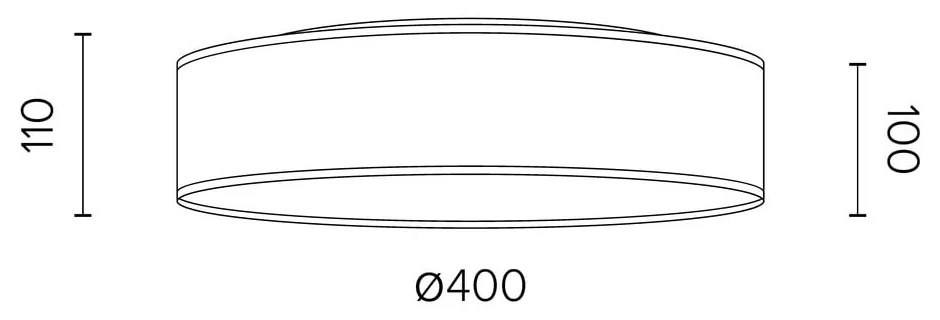 Stropní svítidlo ve zlaté barvě Sotto Luce Tres Plisado, Ø 40 cm