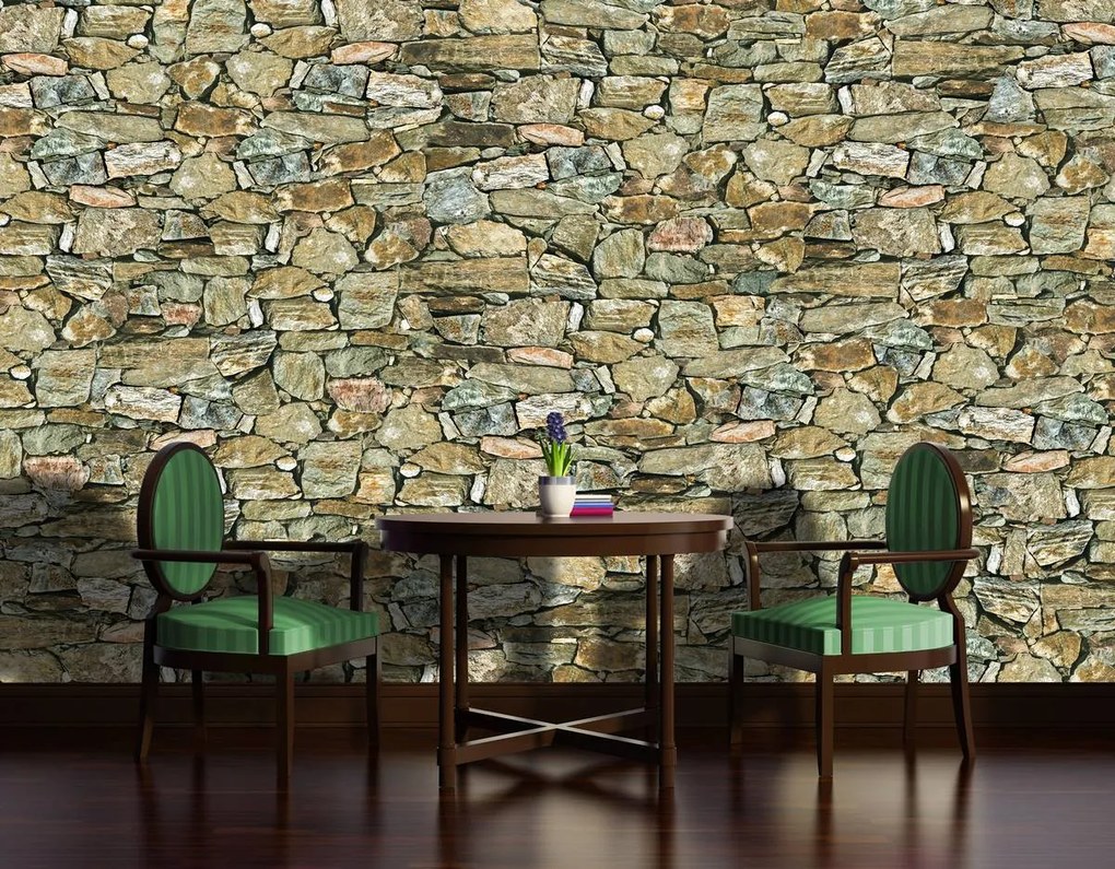 Fototapeta - Stone Wall Rock (152,5x104 cm)