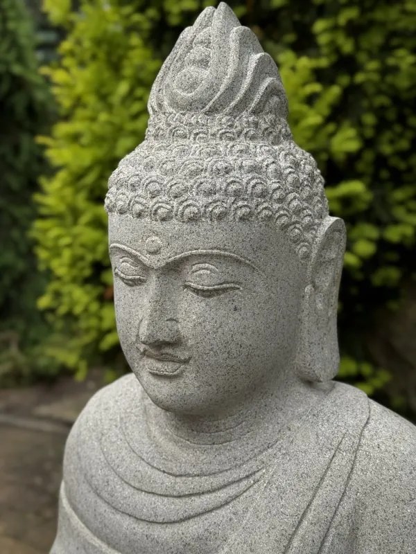 Socha Buddha tesaná, 60 a 80 cm, mudra osvícení 60 cm