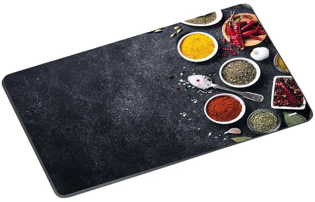 Skleněné krájecí prkénko SPICES 38x28,5 cm černé