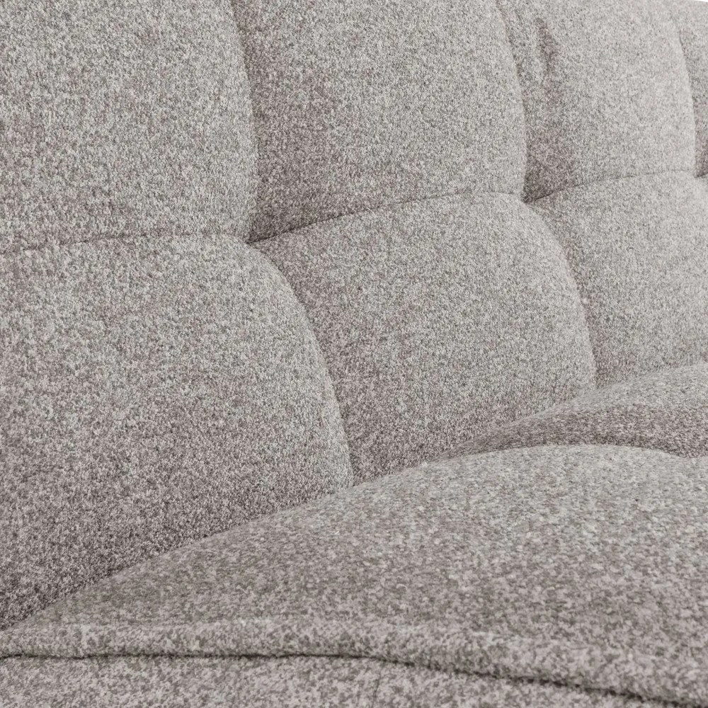 Světle šedá pohovka z textilie bouclé 204 cm Cluster – vtwonen