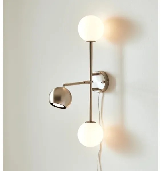 Markslöjd 108256 - Nástěnné svítidlo BESIDE 2xG9/20W/230V + 1xGU10/7W/230V chrom