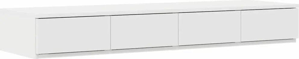 Rám postele s úložným prostorem Bílá 120 cm Kompozitní dřevo 3335685