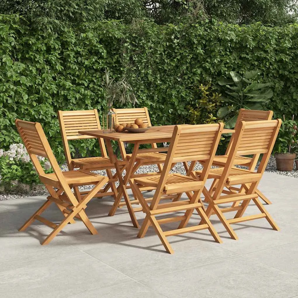 Skládací židle 6 ks 47x62x90 cm masivní teak 3155065