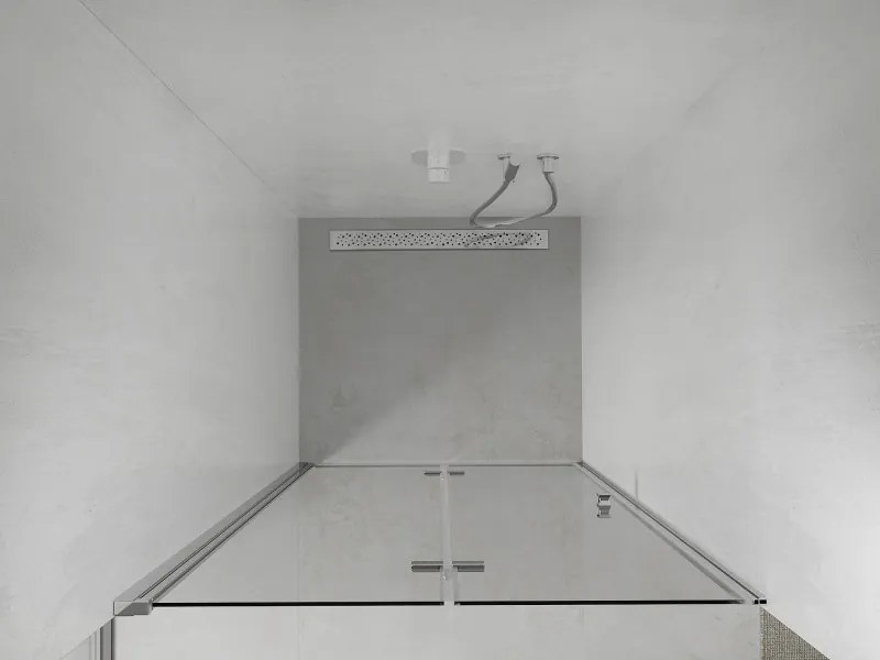 Mexen Lima, skládací sprchové dveře do otvoru 65 x 190 cm, 6mm čiré sklo, chromový profil, 856-065-000-01-00-D