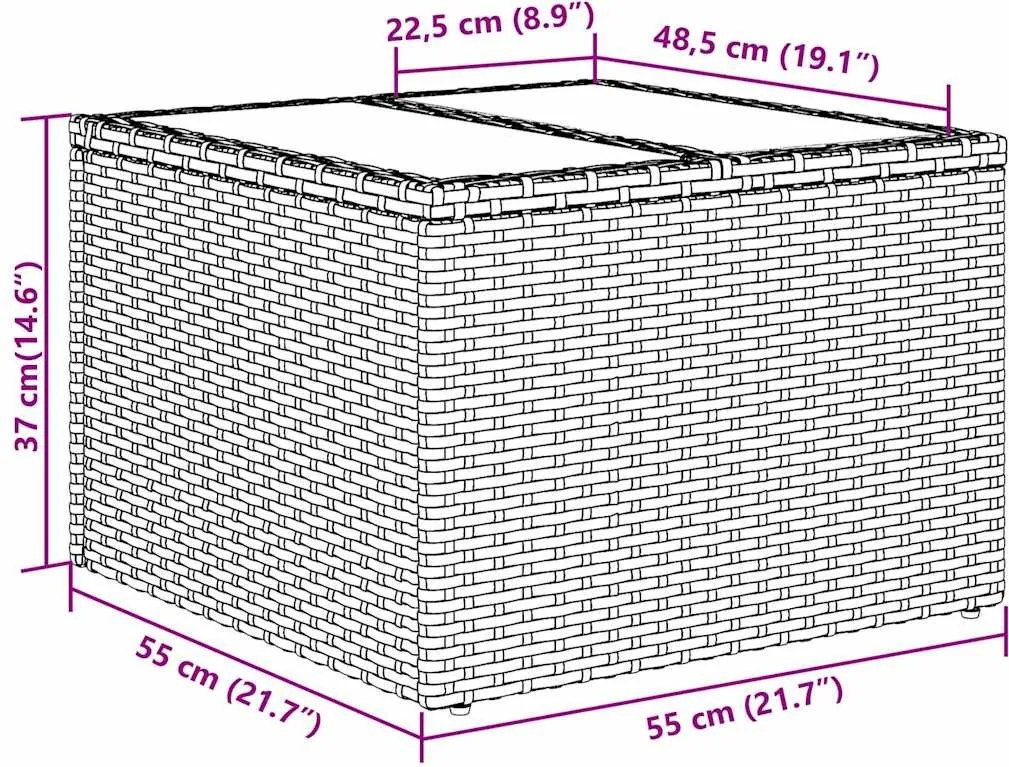 Set pohovek 9 ks 8-Počet míst Černá a tyrkysová polyratan 3346326