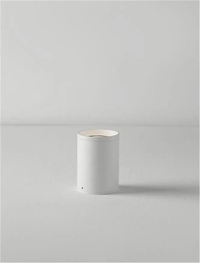 NV 9136179 Venkovní stropní svítidlo DARA bílý hliník skleněný difuzor LED 9W 3000K 100-240V 120st. IP54 - NOVA LUCE