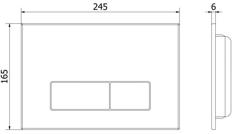 Mexen Fenix 13, splachovací tlačítko pro Mexen Fenix, růžové zlato, 601305