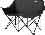 Skládací židle skládací 2místná kempingová židle s taškou na přenášení Venkovní nosnost do 250 kg 145 x 60 x 92 cm černá