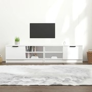 TV skříňky 2 ks bílé 80 x 35 x 36,5 cm kompozitní dřevo