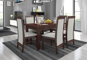 ADRK Furniture Sada stolu s židlemi RODOS 7 SE-ROD-7-DW-B010