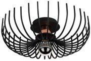 Černé stropní svítidlo s kovovým stínidlem ø 36 cm Aspendos – Opviq lights