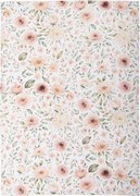 Bílá bavlněná utěrka s růžemi Soft Romantic Blush - 50*70 cm