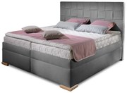 ND Giardino Boxspring 160x200cm šedá