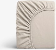 Goldea bambusové elastické prostěradlo - šedohnědé 90 x 200 cm