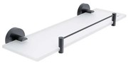 Nimco Unix - Polička, 40 cm, matné sklo/matná černá UNC 13091BX-40-90