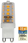LED žárovka G9 McLED 3,5W (35W) teplá bílá (3000K) ML-326.003.92.0
