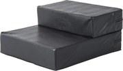 PawHut Zvířecí Schody 2 Kroky - Skládací Schody pro Psy a Kočky Černá L45 x Š39 x V20 cm | Aosom