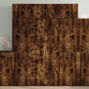 Skříň highboard kouřový dub 80 x 42,5 x 185 cm kompozitní dřevo