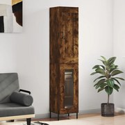 Skříň highboard kouřový dub 34,5 x 34 x 180 cm kompozitní dřevo