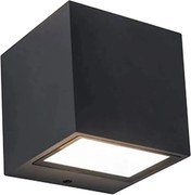 LUTEC LED nást. svítidlo GEMINI černé mat. 9W 850lm 3000K IP54 86x88x85mm