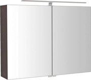 Sapho Riwa - Zrcadlová skříňka s LED osvětlením 81x70x17 cm, borovice rustik RIW080-0016