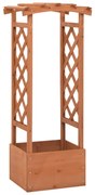Truhlík s trelážovým obloukem 49 x 39 x 117 cm jedlové dřevo 316391