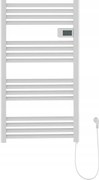 Erga Pago, elektrické topné těleso 540x960 mm s digitálním termostatem, 500W, bílá matná, ERG-LAV-GRZE-E-ALU-960540-WH
