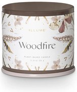 Vonná sojová svíčka doba hoření 50 h Woodfire – ILLUME x Bloomingville