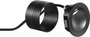 FAN INC-ONYX-R1 NERO Zápustné venkovní svítidlo LED Onyx, černé, hliník, 2 W, 420 lm, 4000 K, IP54, 8 x 8 x 4 cm - FANEUROPE