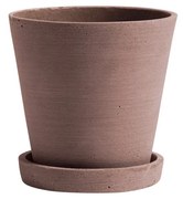 Květináč Flowerpot s podmiskou Terracotta M HAY