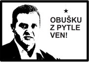 GDmats, Předložka Obušku z pytle ven 40x60 cm, 40x60, černobílá