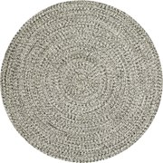 Kusový koberec Braided 105552 Melange kruh – na von aj na doma, 200x200 (priemer) kruh, béžová, chodba / predsieň, Hanse Home