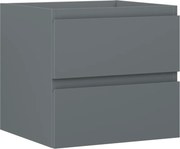 Mexen Orio, koupelnová skříňka 50 cm, 2 zásuvky, grafitová matná, 91A10-05047-2-BFF66