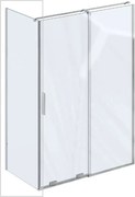 Ravak Roll - Sprchová stěna 80x195 cm, chrom/čiré sklo X90V40C00Z1