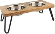 Dřevěný set misek s podstavcem pro psa Dog Fantasy – Plaček Pet Products