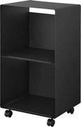 Černý kovový pojízdný regál 40x73x38 cm Tower – YAMAZAKI