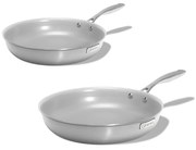 Elmich Sada pánví 2ks z třívrstvé nerezové oceli s keramickým povrchem, 24 cm + 28 cm