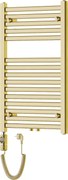Mexen Hades, elektrické topné těleso 800 x 500 mm, 300 W, zlatá lesklá, W104-0800-500-2300-50