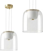 Toolight Toolight, LED závěsné svítidlo 7W, 4000K, 1000lm, APP1689-1PC A, zlatá, OSW-04378