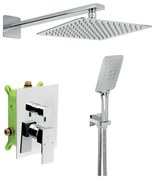 Novaservis Nobless Edge - Sprchový set s podomítkovou baterií, s tělesem, 25 cm, 3 proudy, chrom SADA36051R,0