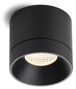 LED2 1110933 Tiny, černé stropní válečkové svítidlo, 8W LED 3000K, průměr 7,8cm
