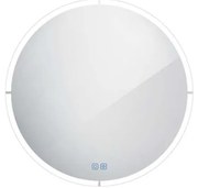 Nimco - Zrcadlo s LED osvětlením, průměr 80 cm, dotykový senzor, hliník ZP 24002RVX