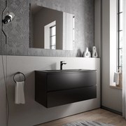 Koupelnová skříňka AVA 100 cm s umyvadlem z minerálního odlitku CREAM