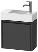 Duravit Ketho.2 - Umyvadlová skříňka 44x48x24 cm, 1 dvířka, panty vlevo, grafit mat K25072L49490000