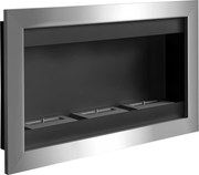 HOMCOM nástěnný bioetanolový krb s 3 nerezovými hořáky 110 x 63 x 16 cm | Aosom